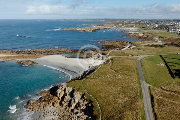 Plouarzel , Bretagne Finistère vue du ciel